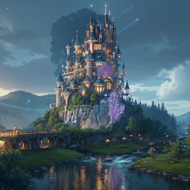 Rajon Shahin | beautiful and immersive magical town, magical buildings ...