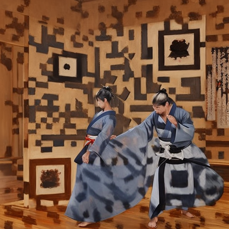 bubbly_swan_90296 | japanese painting, dojo, aikido, aikido black ...