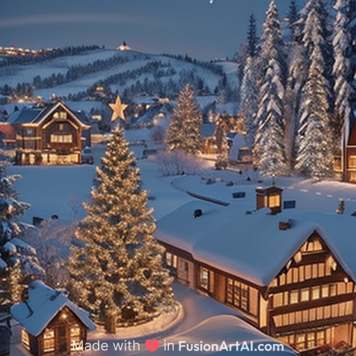 Sandesh Walavalkar | a beautiful town on winter night, snowy weather ...