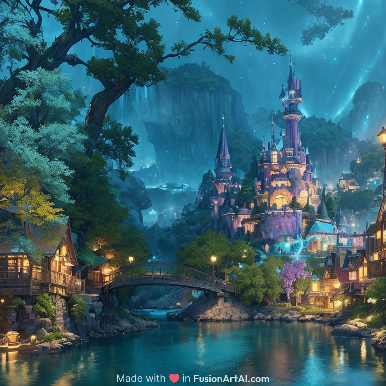 snur hossain | beautiful and immersive magical town, magical buildings ...