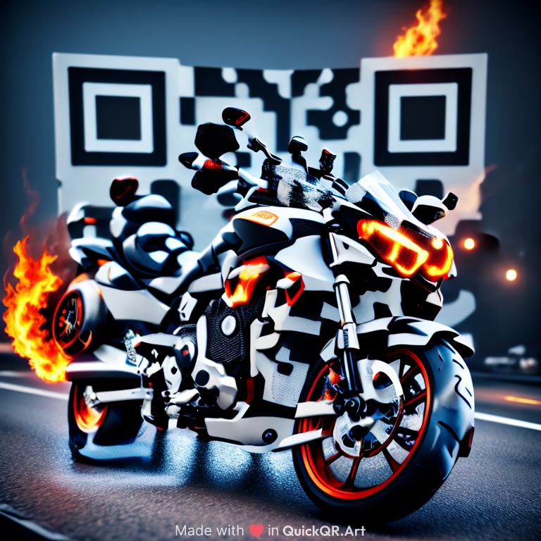yerkes nathaniel | black motorbike on fire 3d, photorealistic, octane ...